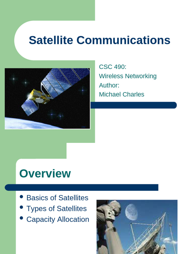Satellite comm | PDF | Communications Satellite | Channel Access Method