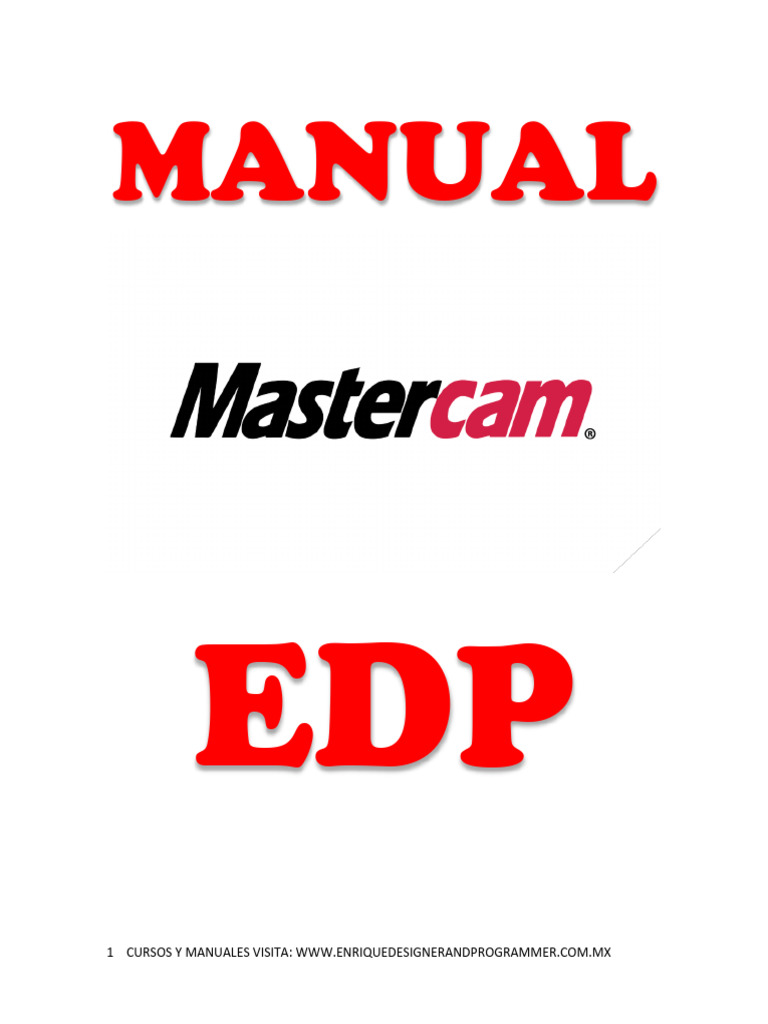 Manual Mastercam Muestra | PDF | Perforar | Herramientas