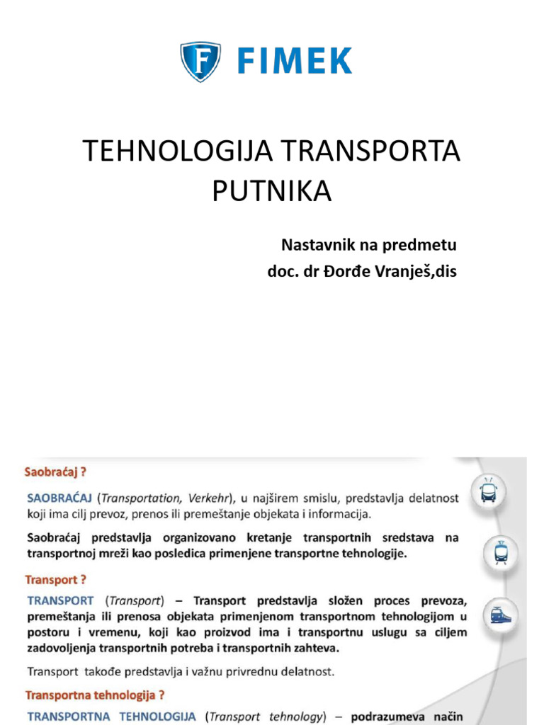 1 Predavanje TTP | PDF