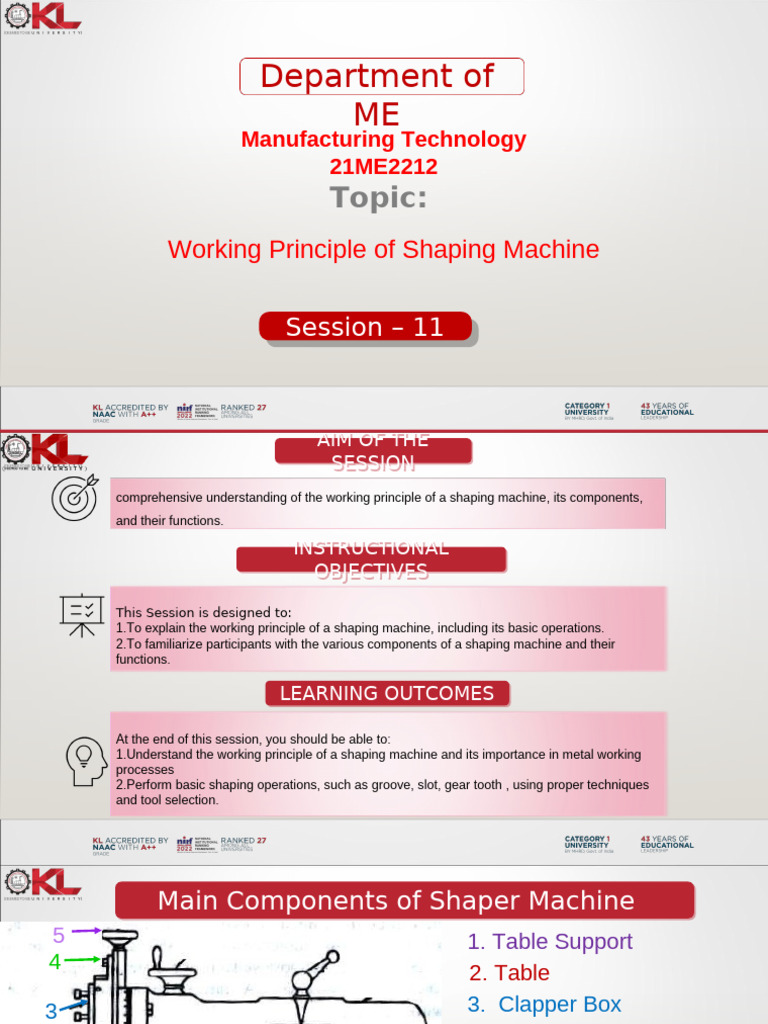 S15 - Constructional Features of Shaping Machine | PDF | Machines ...