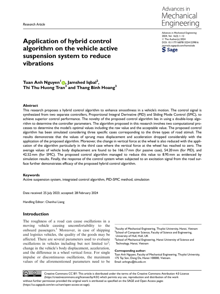 Application of Hybrid Control | PDF | Control Theory | Nonlinear System