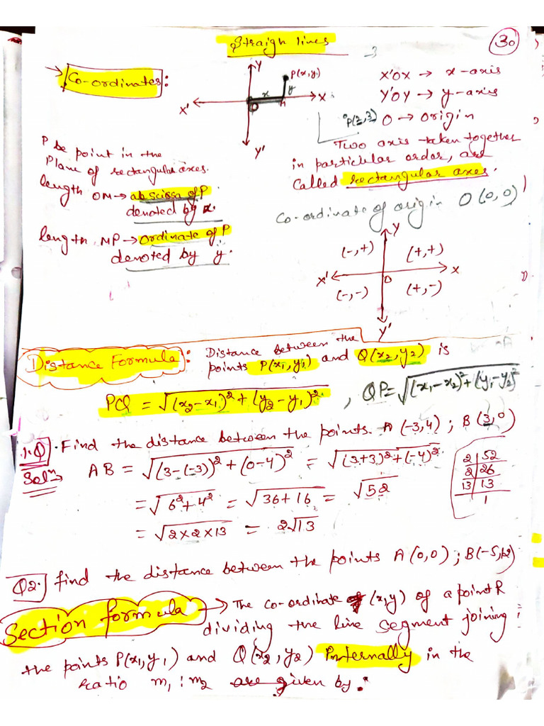 Straight Lines 1 | PDF
