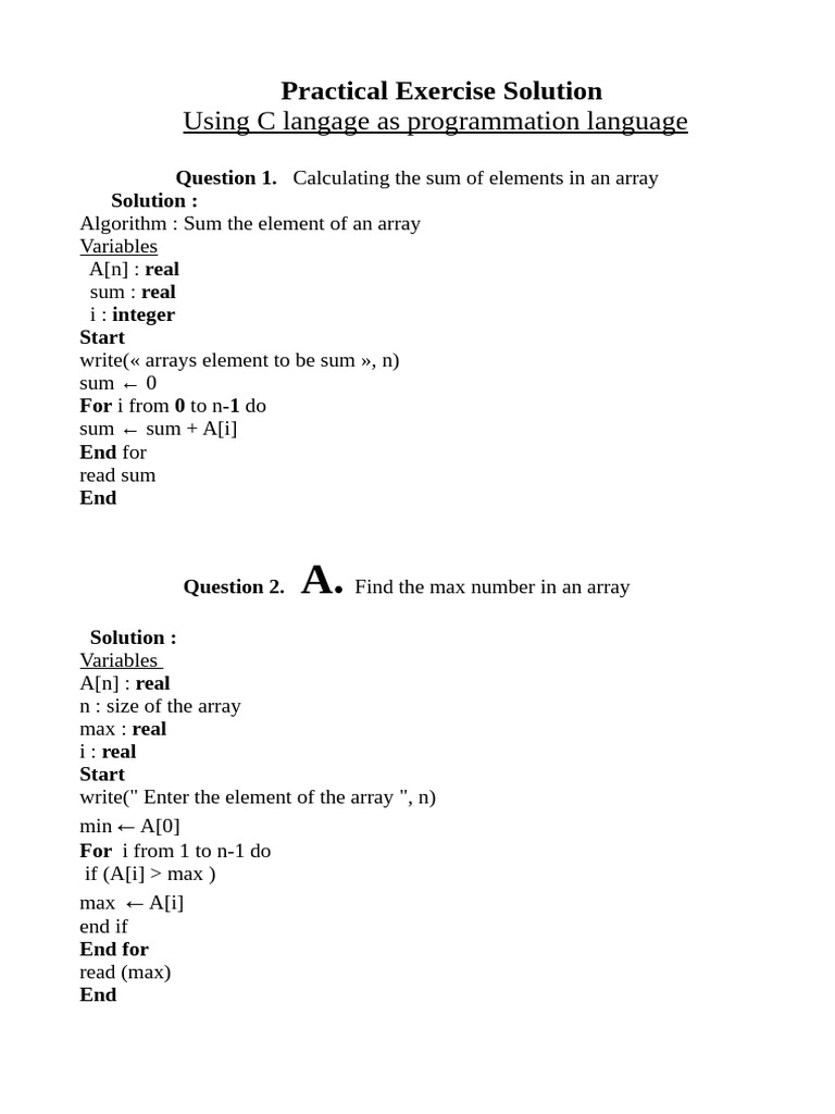 TD_225.pdf | PDF | String (Computer Science) | Function (Mathematics)
