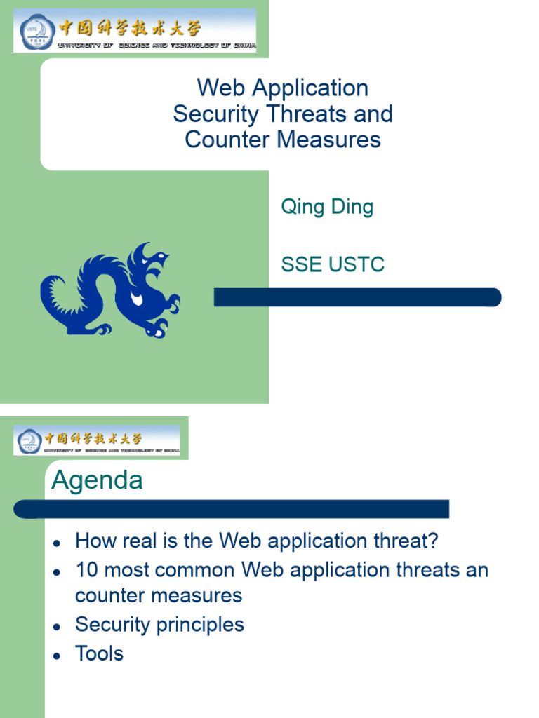 7 2 Web Application Security Threats Pdf Cookie Internet And Web