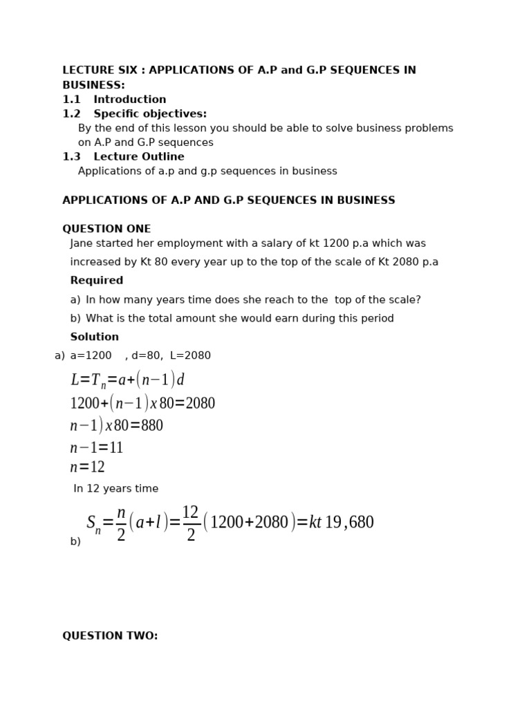 Lecture Six | PDF | Business | Finance & Money Management