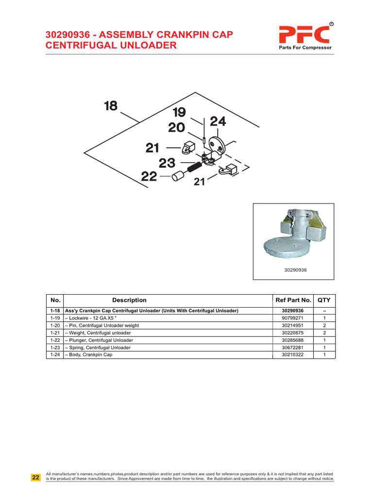Centrifugal Unloader Valve Components | PDF