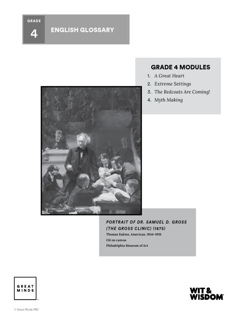 Wit & Wisdom Multilingual Glossary Grade 4 English | PDF | Heart ...