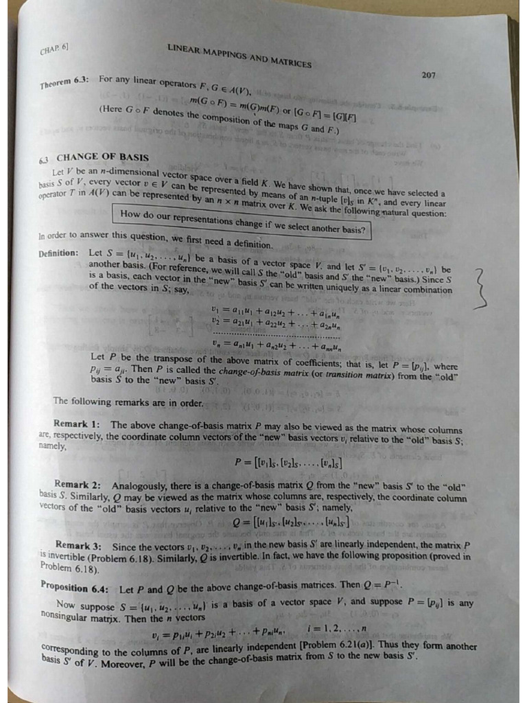Change of Basis | PDF
