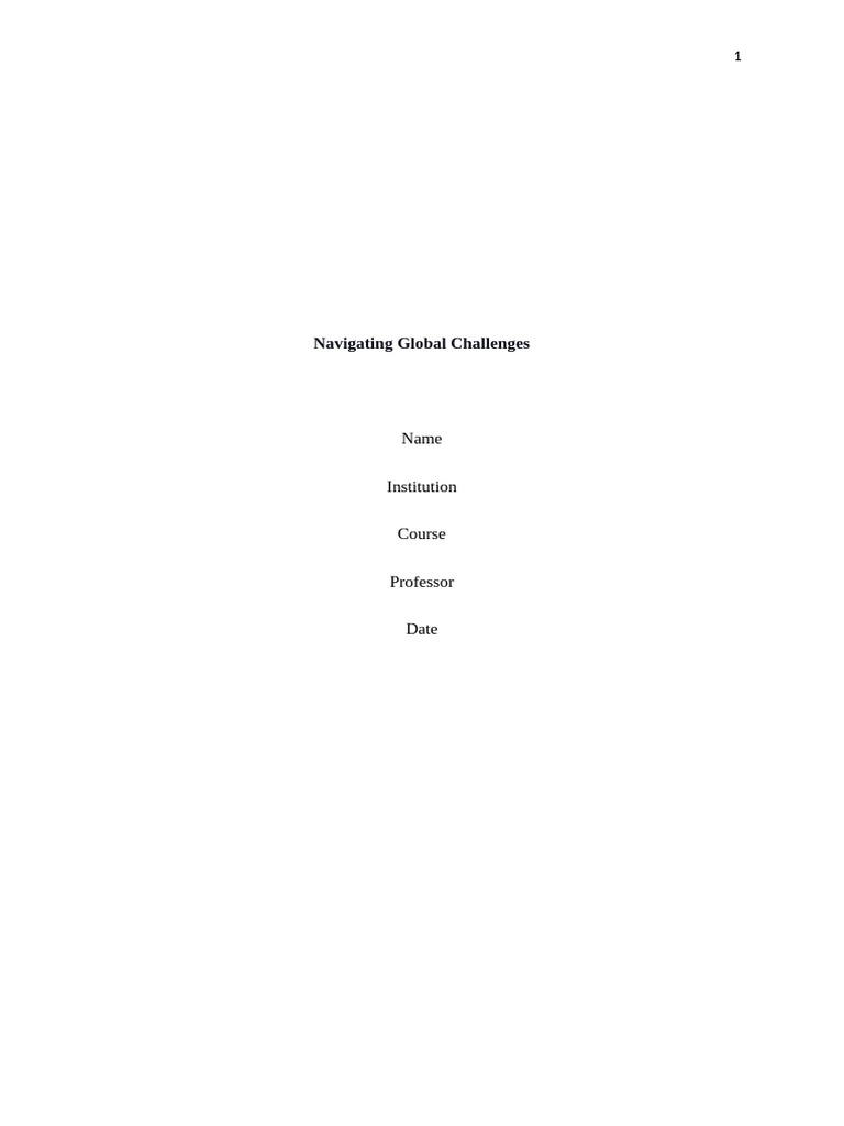 Navigating Global Challenges | PDF | Social Science | Computers