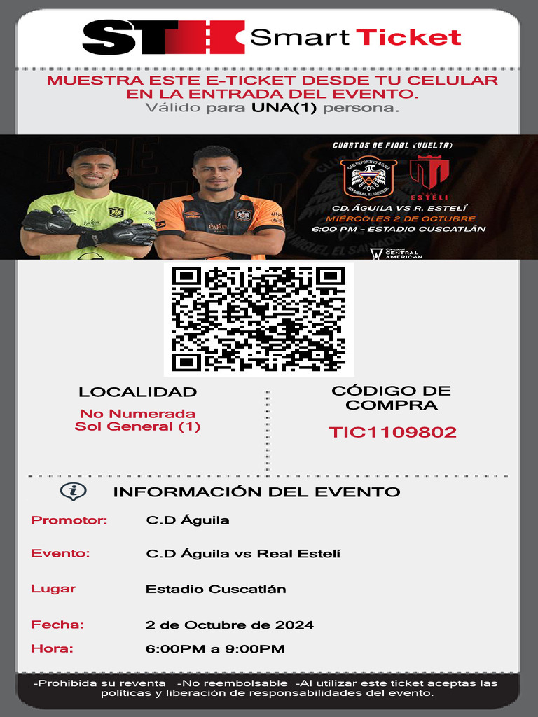 SmartTicket 1109802 | PDF | Derecho