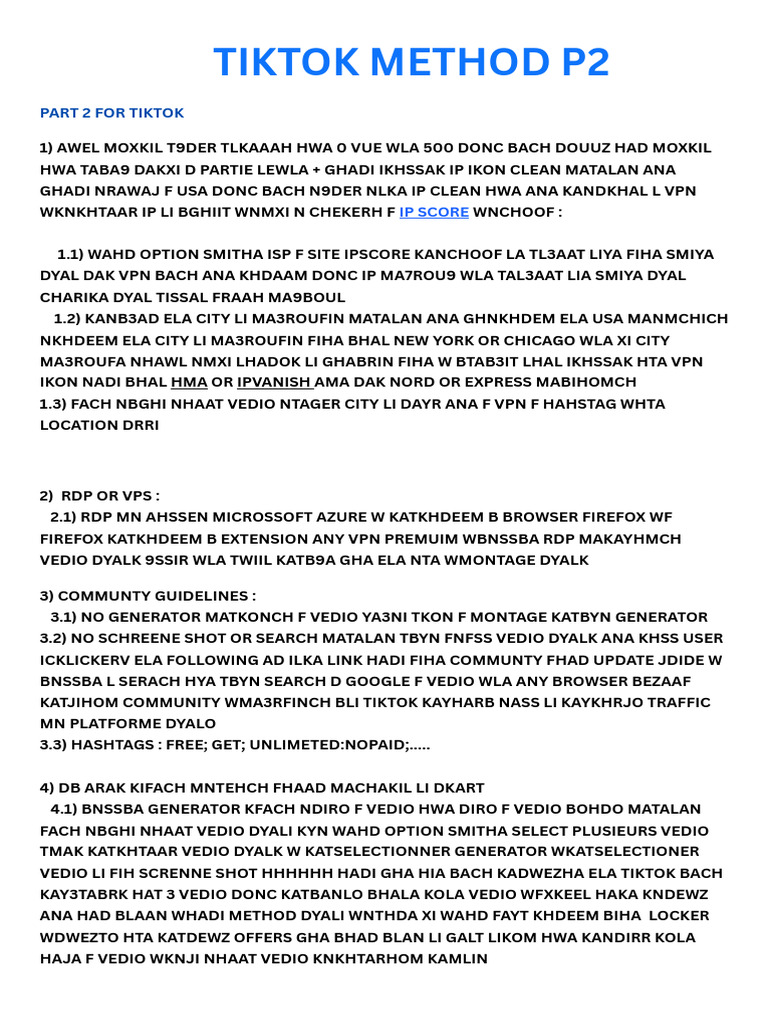 TIKTOK METHOD P2 | PDF