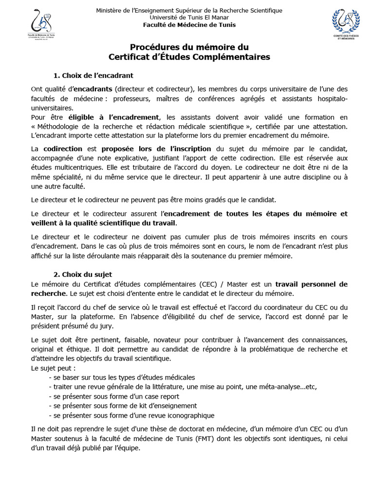 Procédures d'inscription au CEC FMT | PDF | Enseignants | Enseignement ...