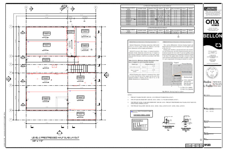 S123-Level-2 Prestressed Half Slab Layout - R3 | PDF | Autodesk | Masonry