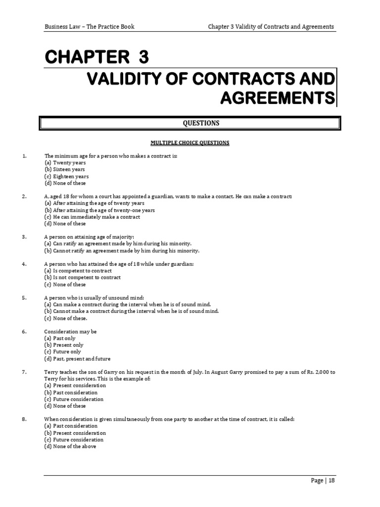 Chapter 3 (Vol - 2) | PDF | Consideration | Civil Law (Legal System)