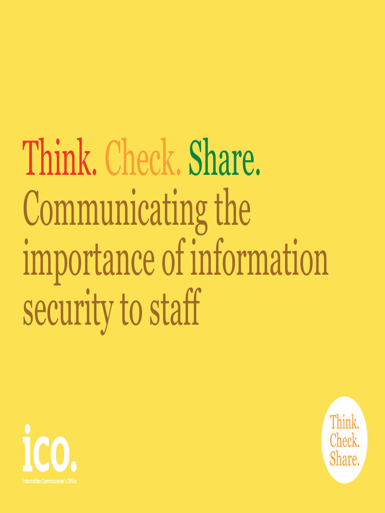 Think Check Share Toolkit | PDF | Computer Mediated Communication ...
