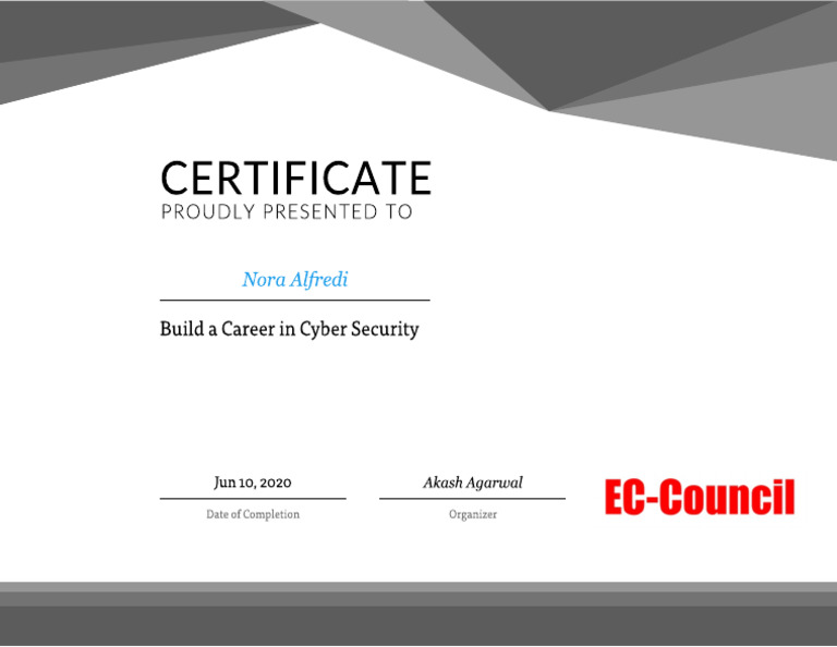 Certificate E-Concil | PDF