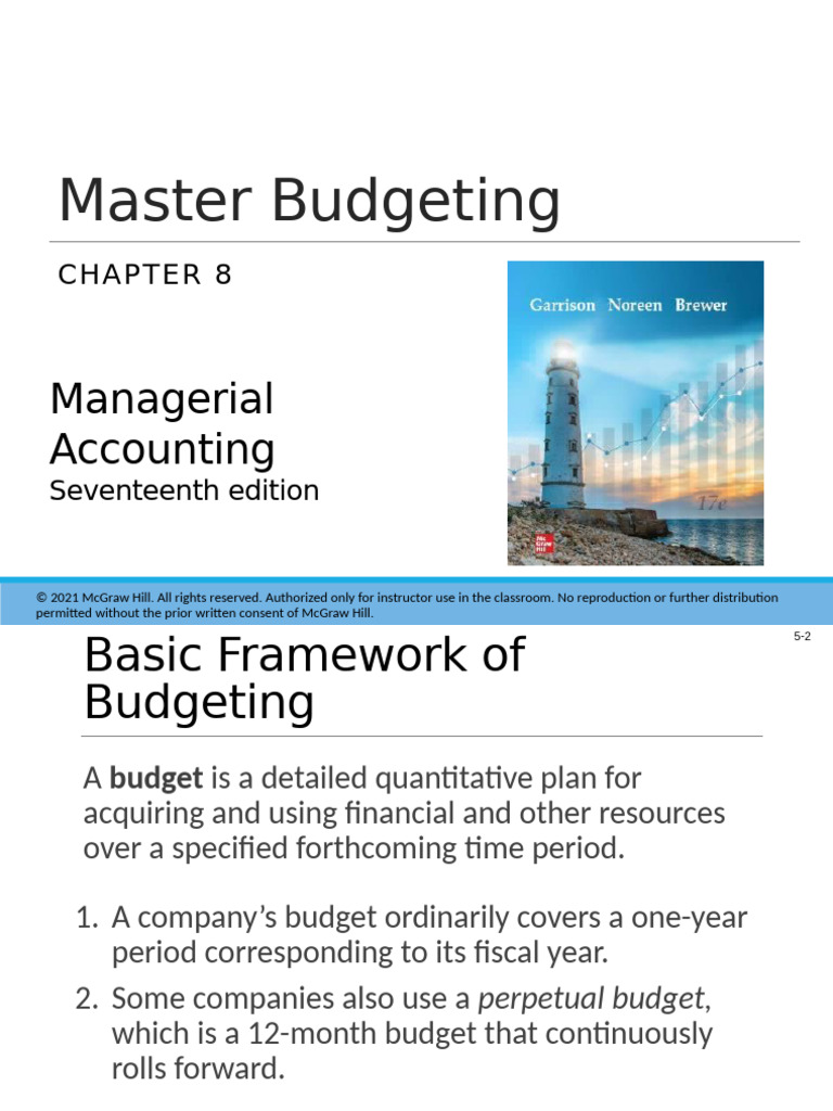 Chapter 8 and Chapter 9 PPTs | PDF | Expense | Budget