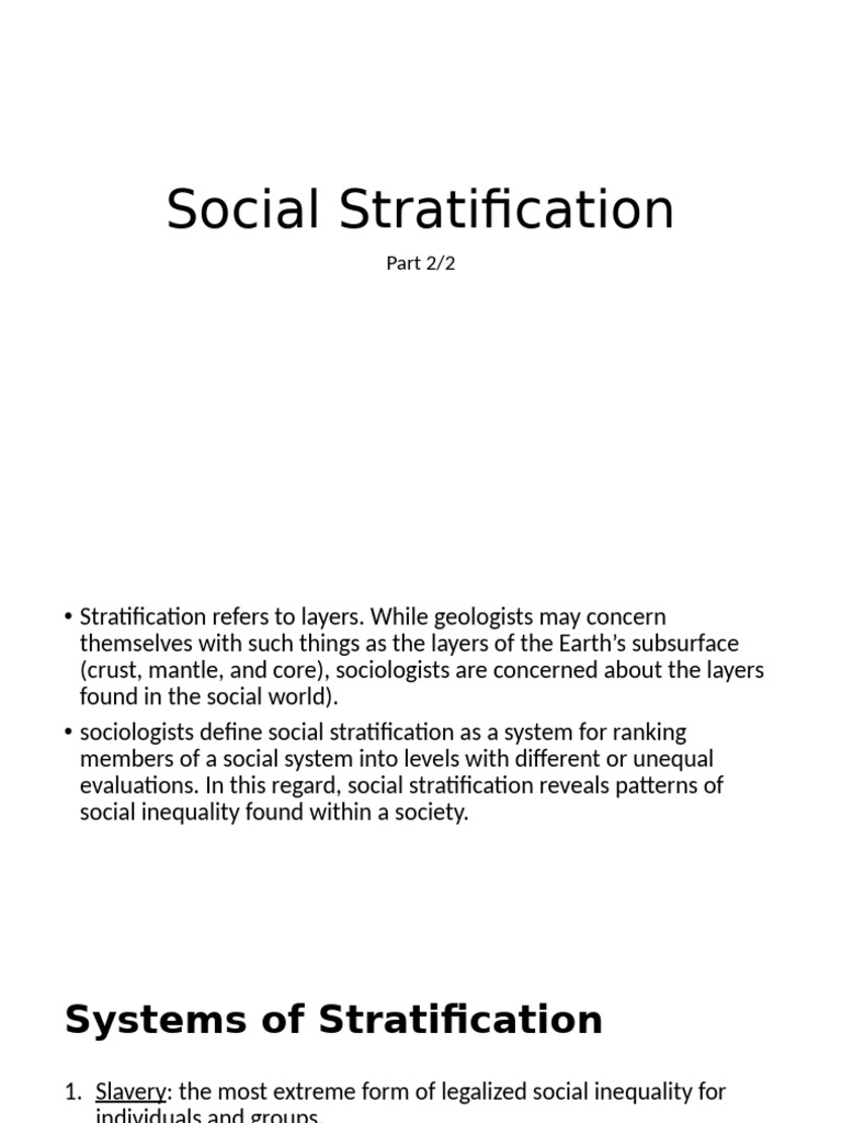 Social Stratification | PDF | Social Mobility | Social Stratification