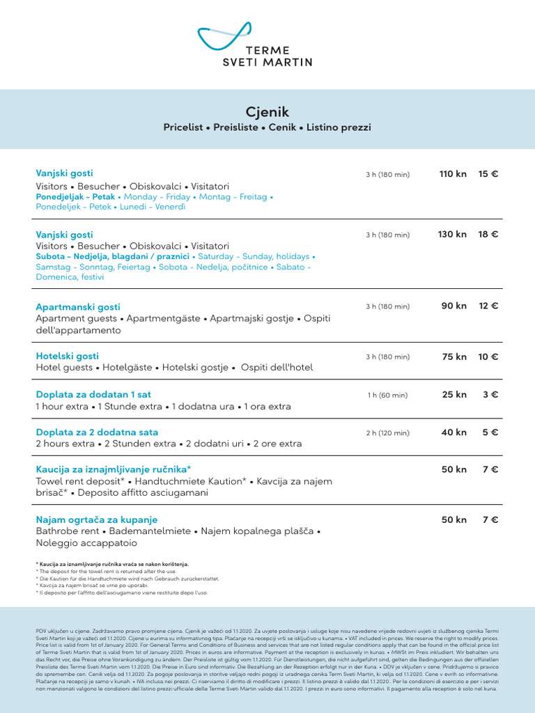 Svijet sauna_cjenik | PDF