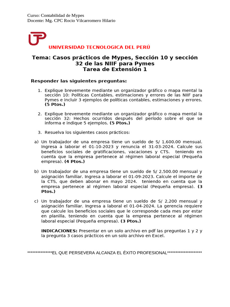 S03 - s2 Tarea de Extensión | PDF | Crecimiento personal y profesional