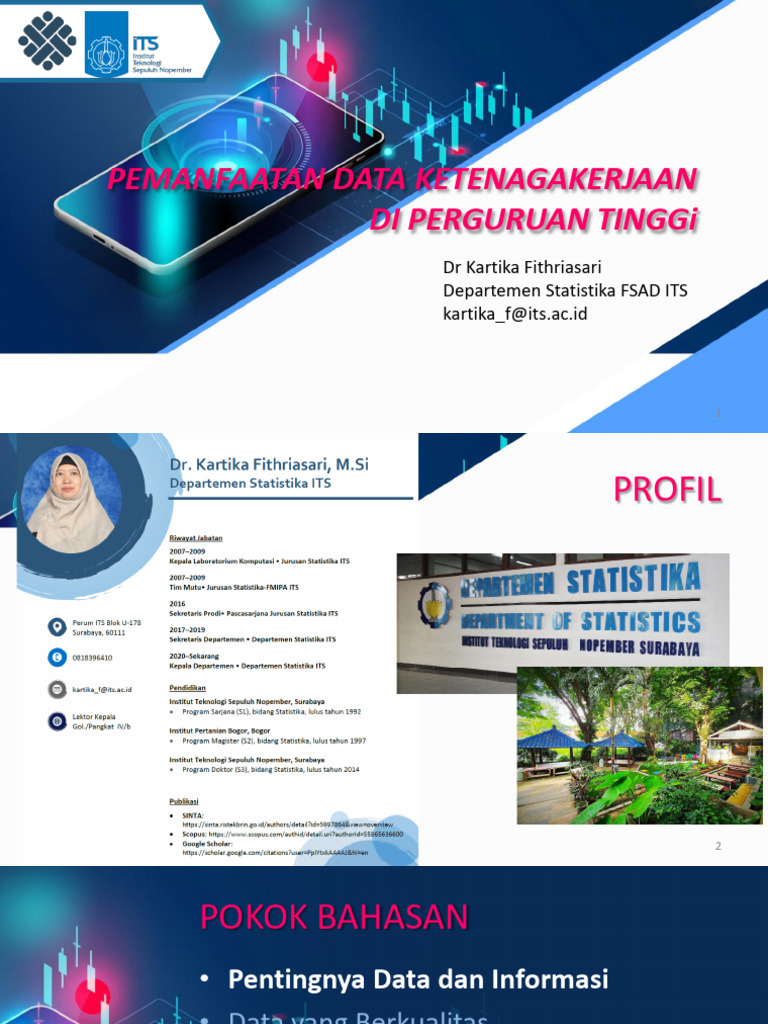 Pemanfaatan Data Ketenagakerjaan ITS | PDF