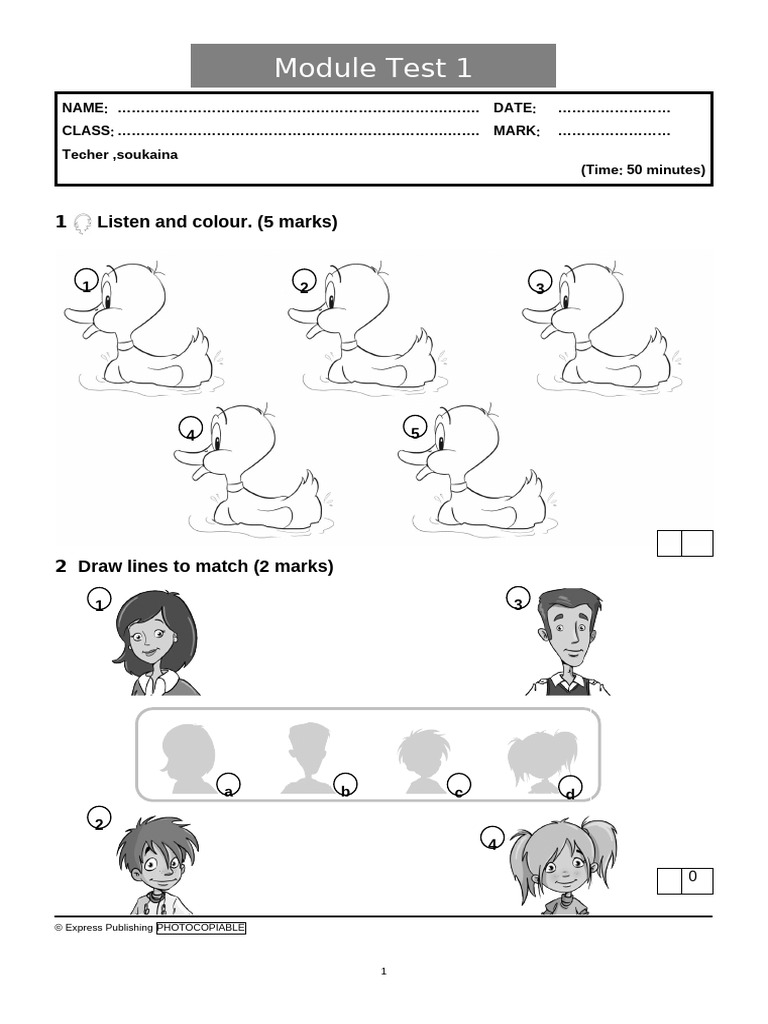 Smiles 1 Module Tests | PDF
