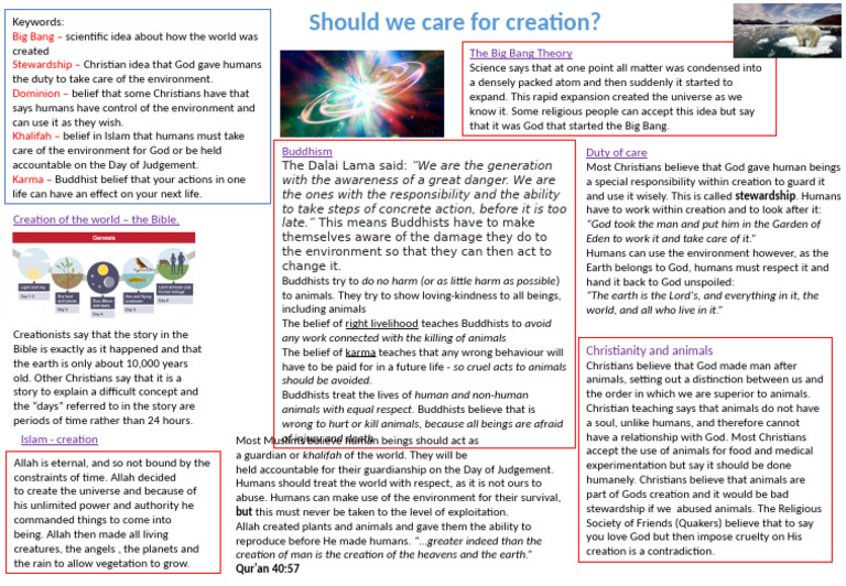 Knowledge Organiser | PDF | God In Islam | God