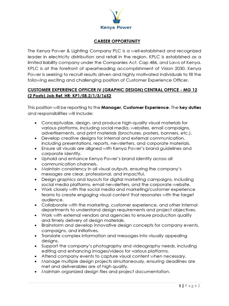 Customer Service Officer IV (Graphic Design) | PDF | Graphic Design ...