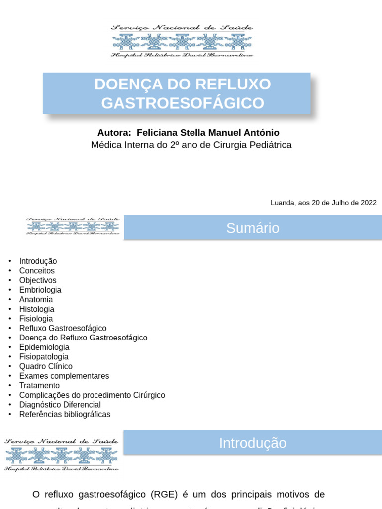 Doença do Refluxo Gastroesofágico em Crianças | PDF | Doença do refluxo ...