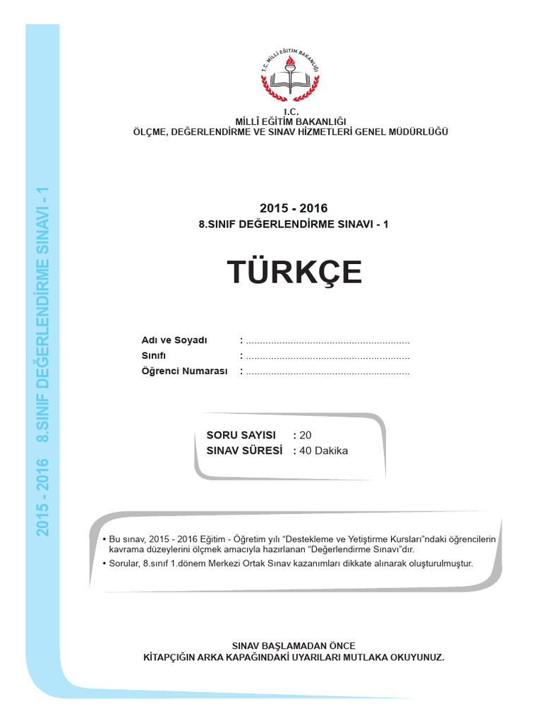 8 1 Turkce | PDF