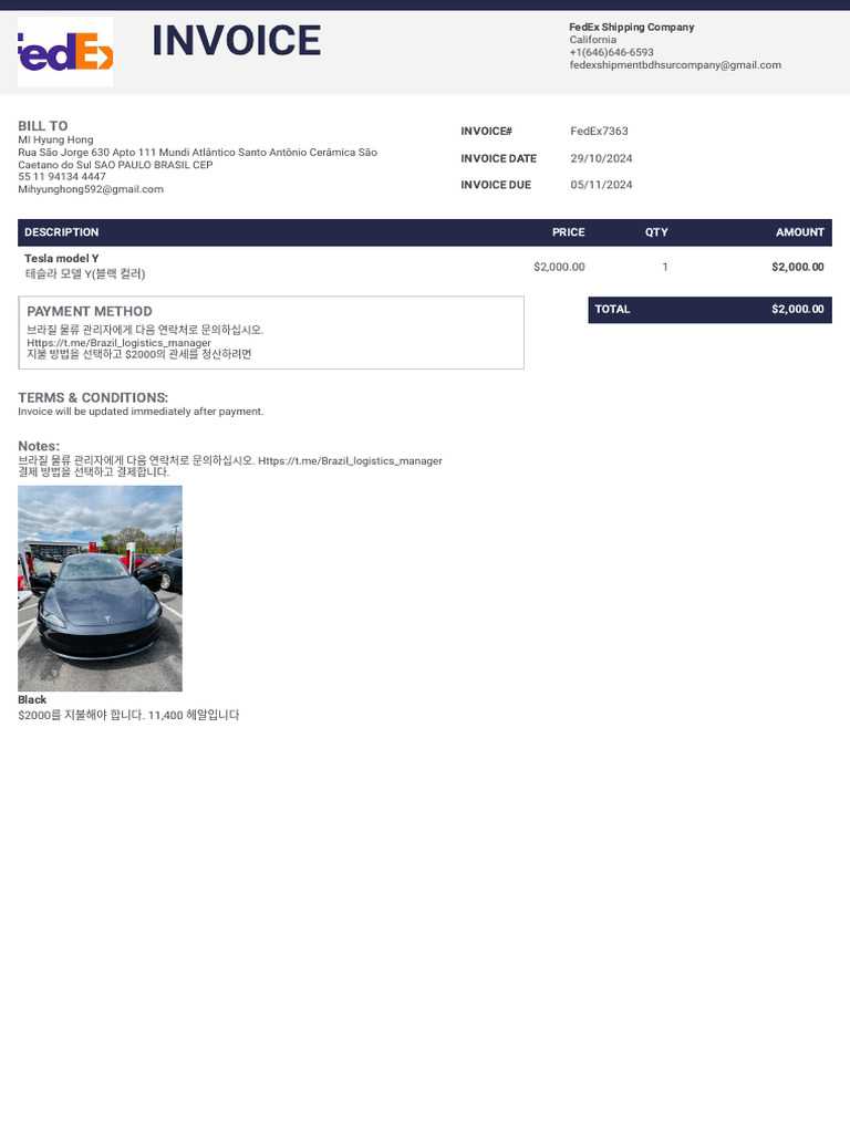 FedEx Invoice | PDF