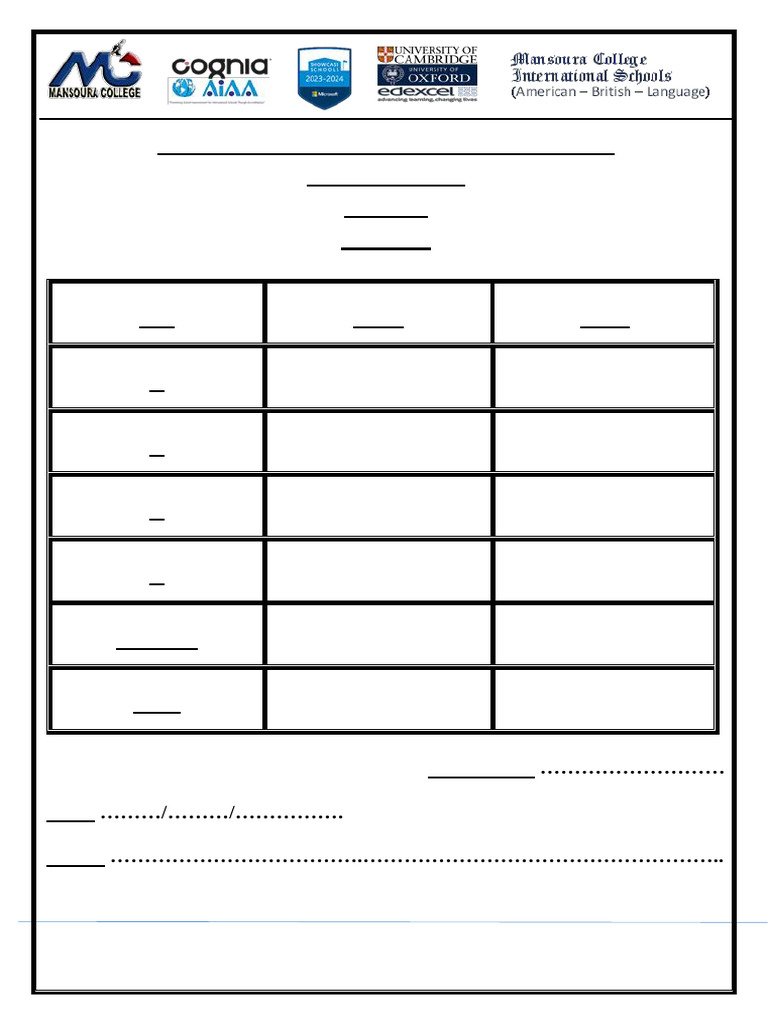 Grage 6 Admission Test | PDF | Precipitation | Water