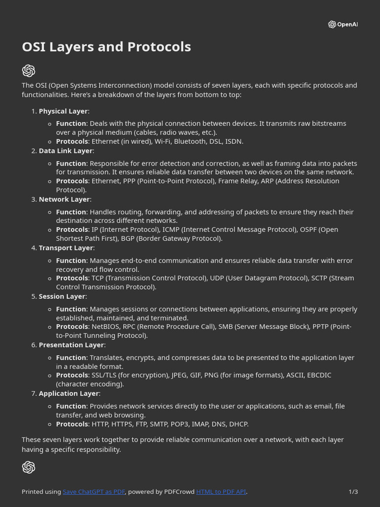 OSI vs TCP/IP Models & Encryption | PDF | Osi Model | Computer Network