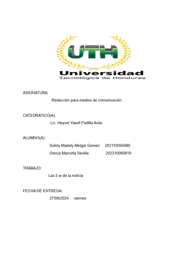 Las 5w de La Noticia | PDF | Asociación de Futbol | España