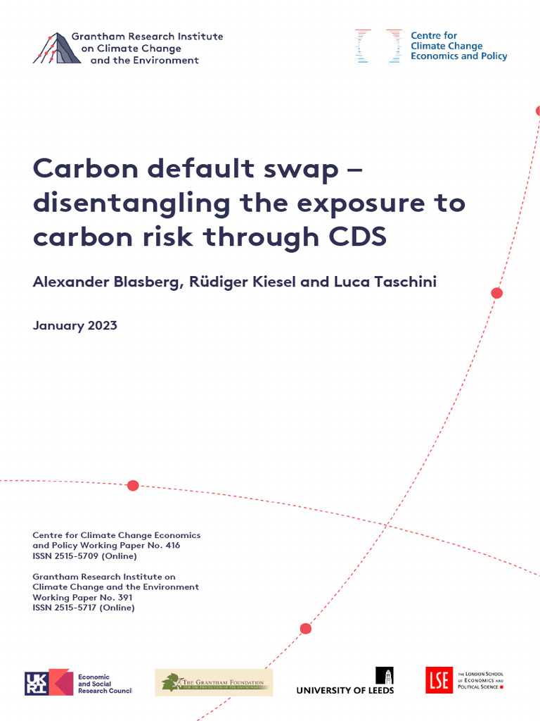 Carbon Default Swap - Disentangling The Exposure To Carbon Risk Through ...