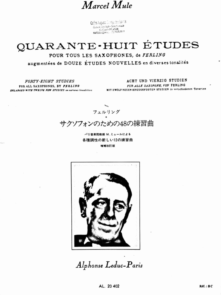 60 Etudes Marcel Mule Ferling | PDF