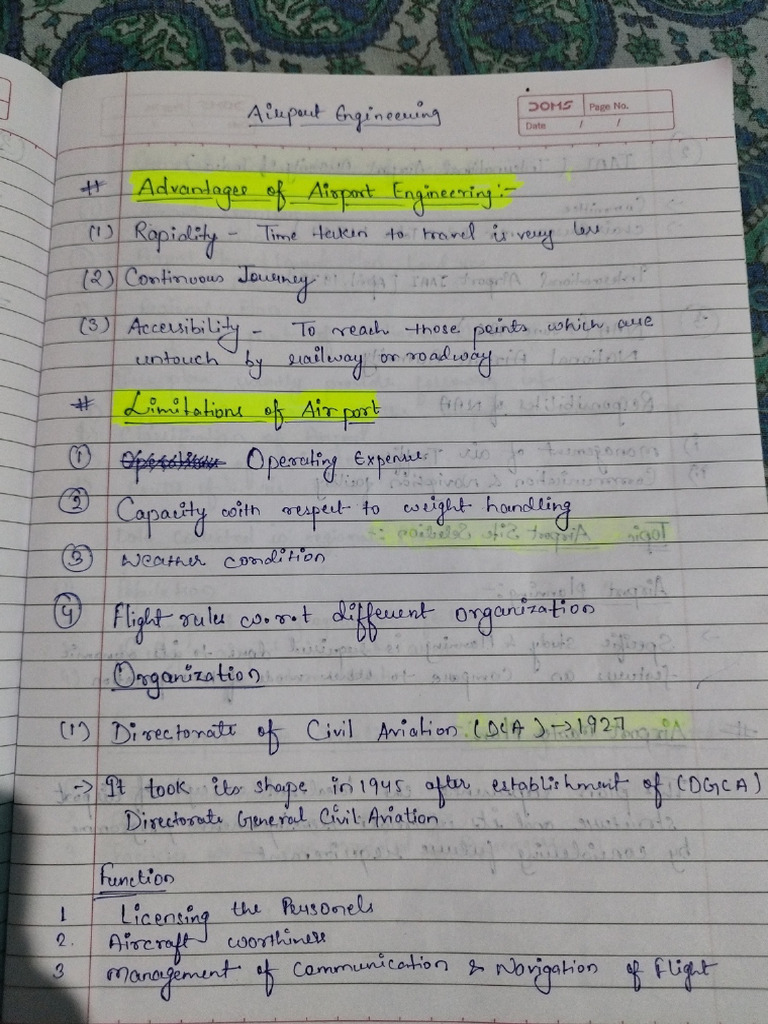 Airway and Water Transportation Engineering | PDF