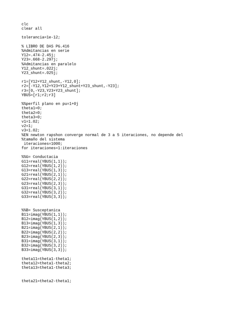 METODO NEWTON RAPSON.m | PDF