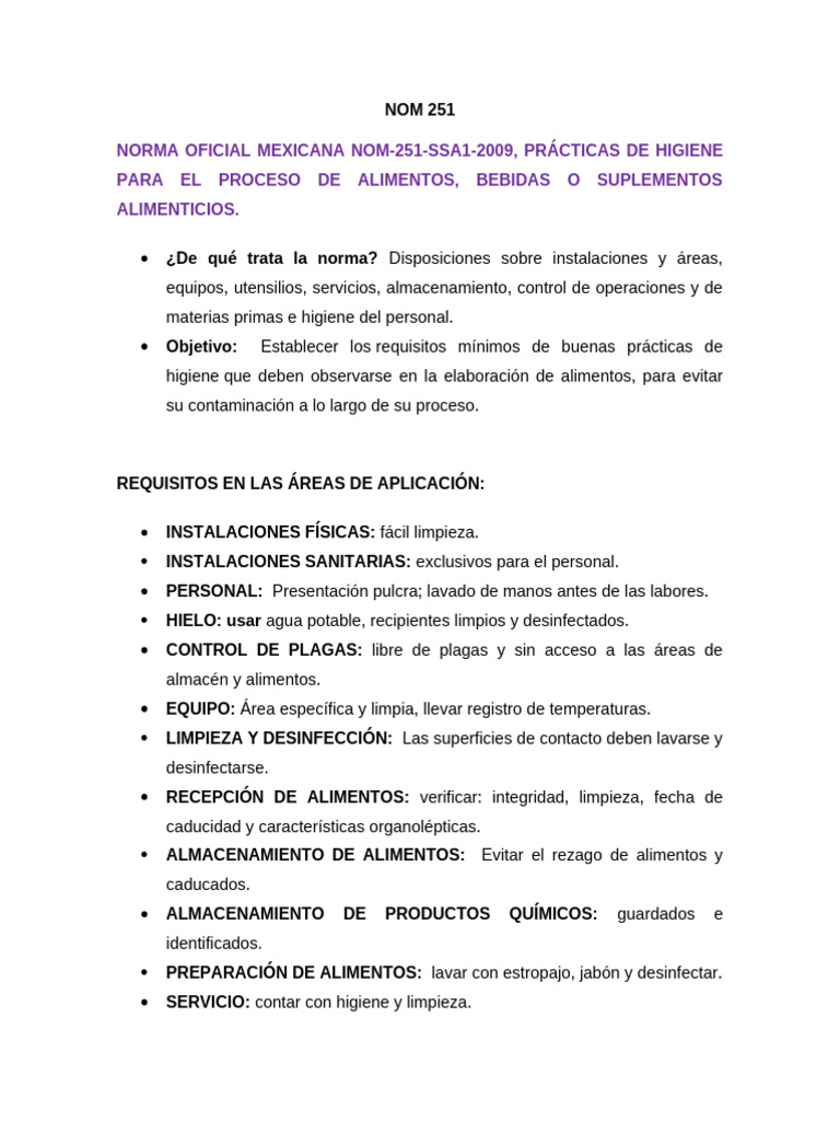 Norma Oficial Mexicana Nom-251-Ssa1-2009 | PDF