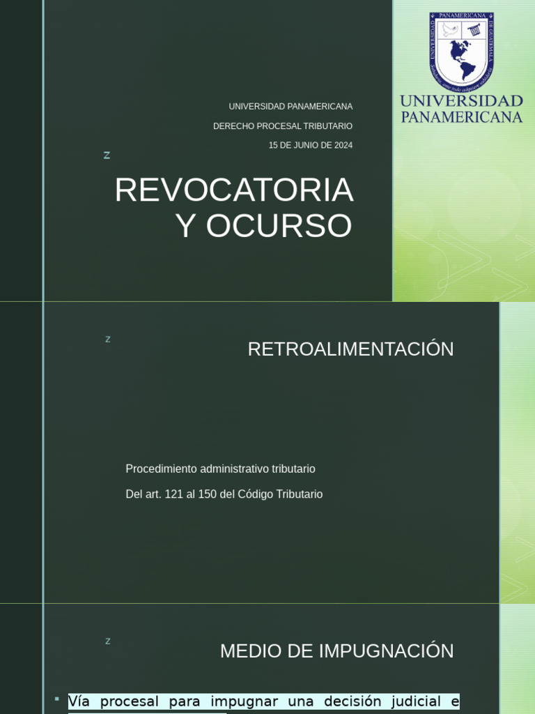 Revocatoria y Ocurso | PDF | Derecho