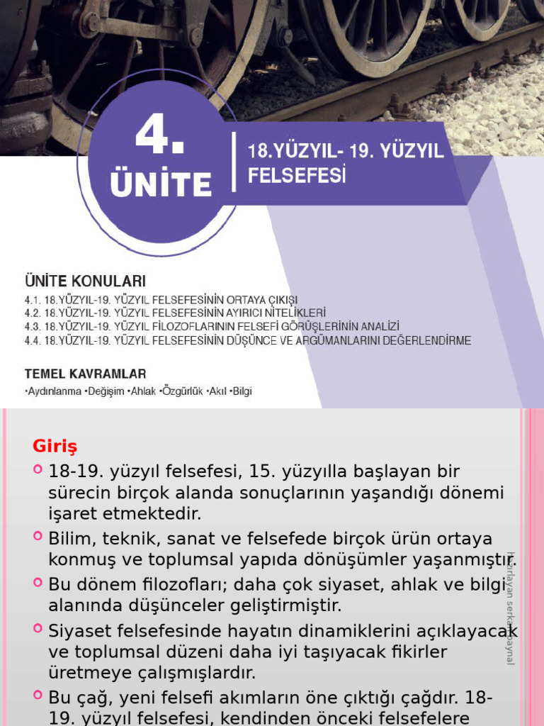 Sınıf Felsefe 4. Ünite | PDF