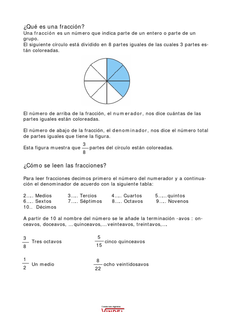 Guía Completa de Fracciones y Operaciones | PDF | Fracción (Matemáticas ...