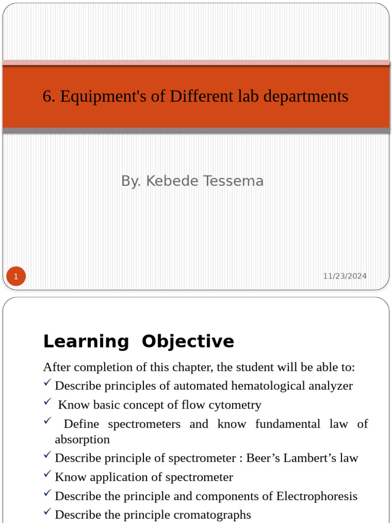 6 MLS Equipment DT Lab | PDF | Chromatography | Gel Electrophoresis
