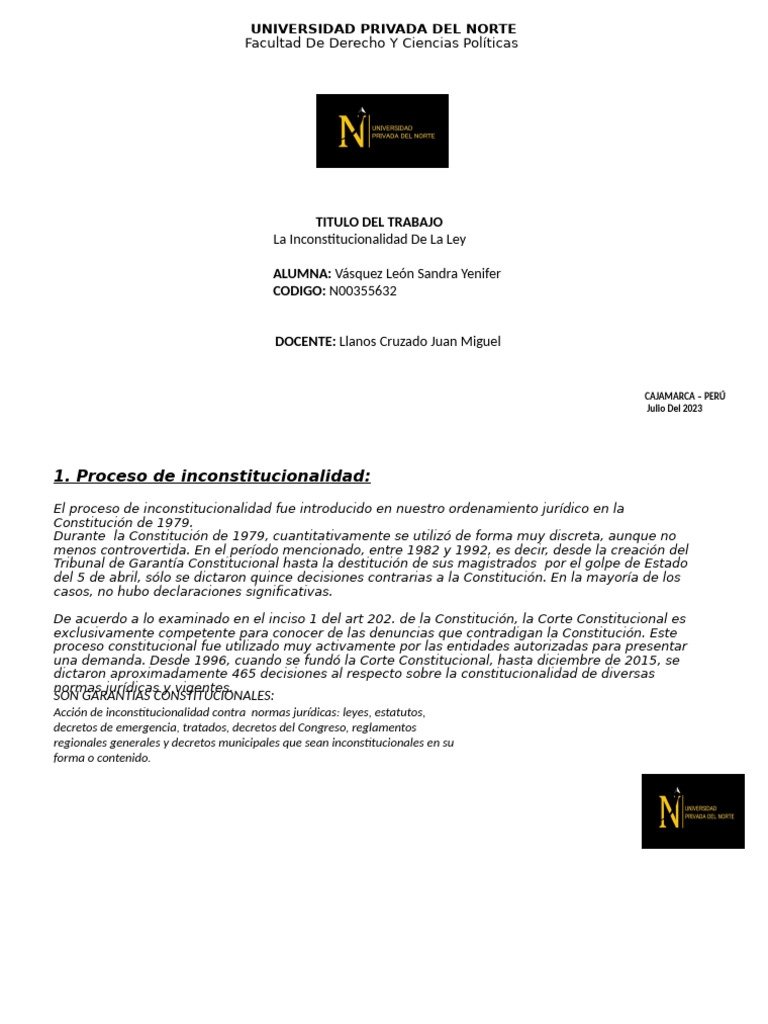Derecho Const. | PDF | Constitución | Caso de ley