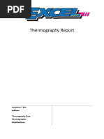 Electrical Thermography Inspection Report | PDF | Thermography ...