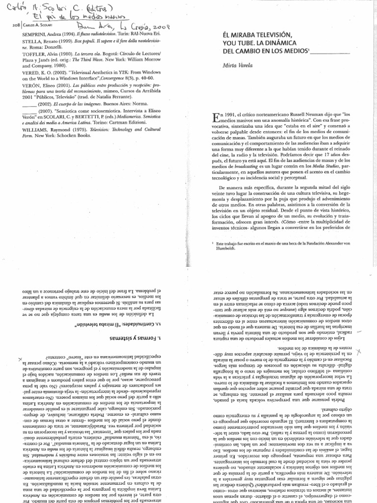 El Miraba Television Youtube La Dinamica Del Cambio en Los Medios ...