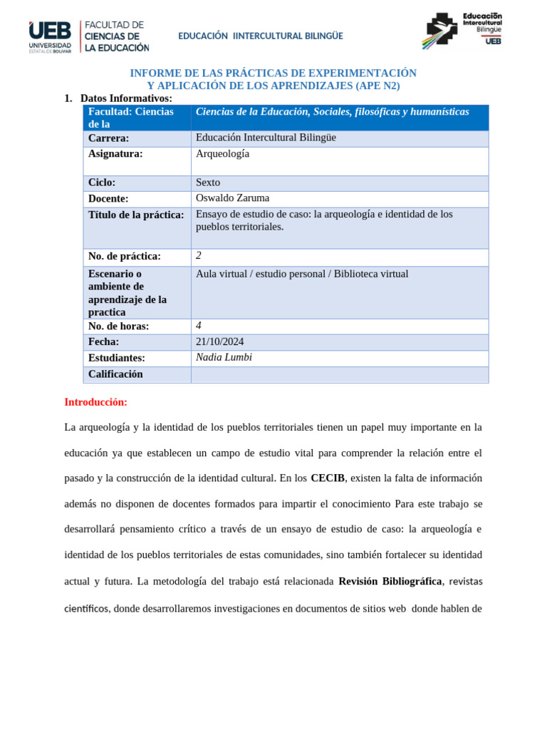 Ape 2 Arqueologia | PDF | Multilingüismo | Arqueología
