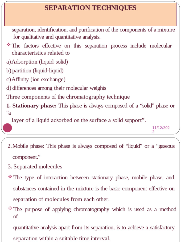 Chromatography and Electrophoresis Guide | PDF | Gel Electrophoresis ...