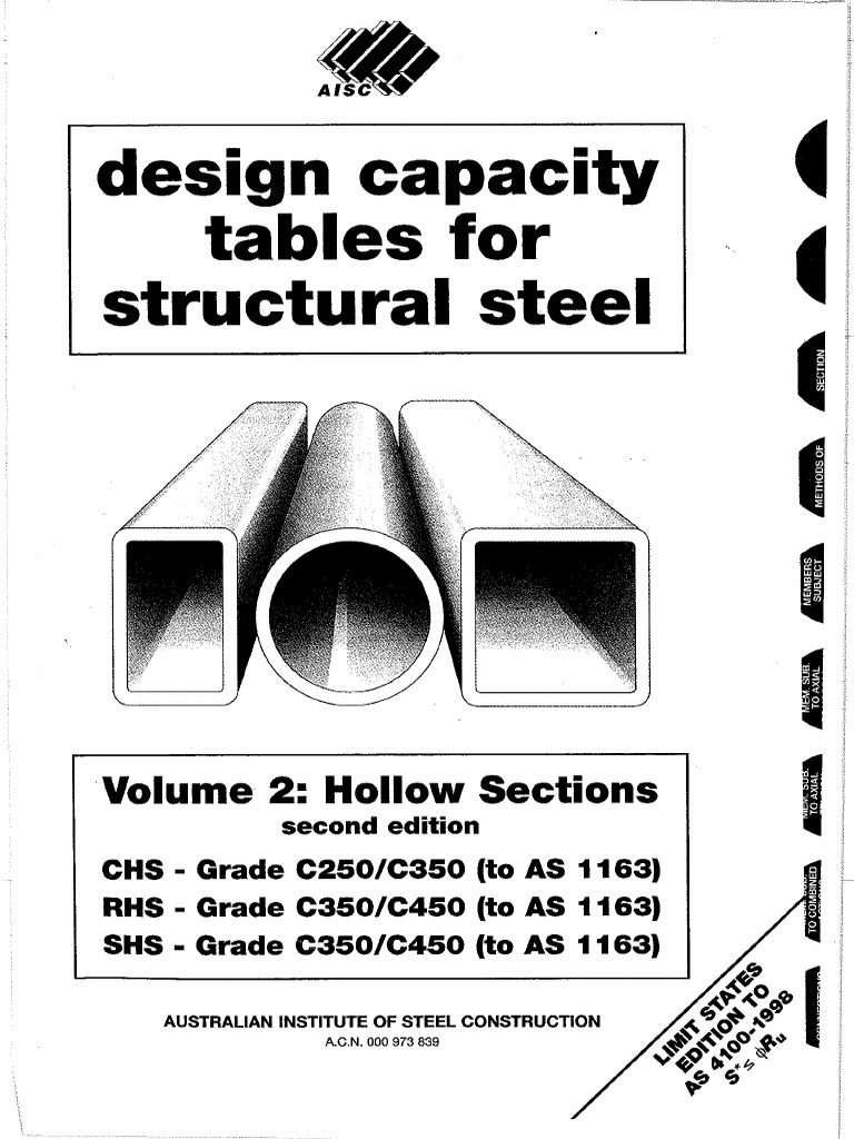 AISC - Design Capacity Table For Structural Steel - Volume 2 - Hollow ...