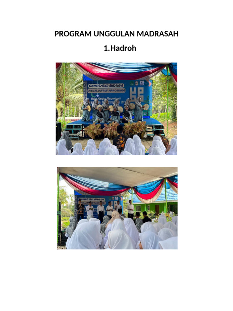 Program Unggulan Madrasah | PDF